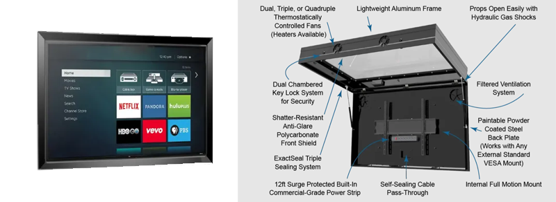 Large Pro Outdoor TV Enclosures - The TV Shield