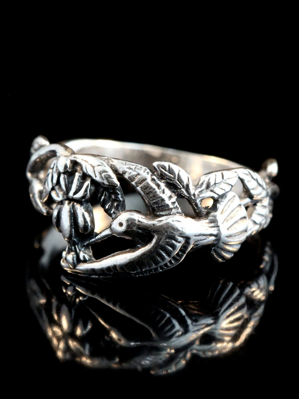 Hummingbird Ring - Silver - Marty Magic Store
