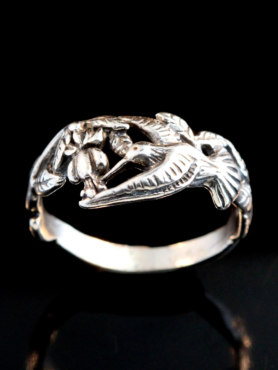 Hummingbird Ring - Silver - Marty Magic Store