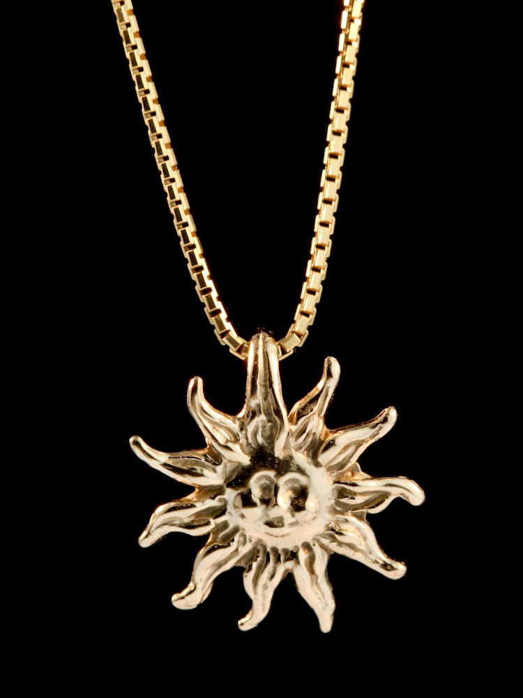Small Sun Charm - 14k Gold - Marty Magic Store