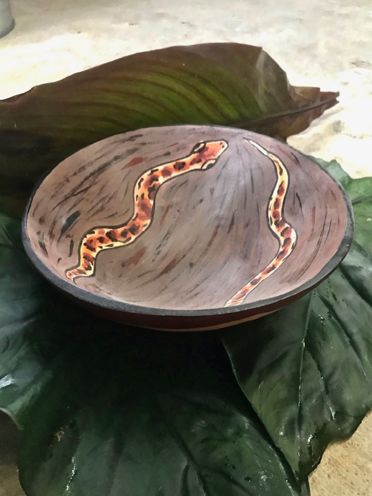 Zimbabwe Snake Bowl #4 - FREE DOMESTIC SHIPPING - Marty Magic Store