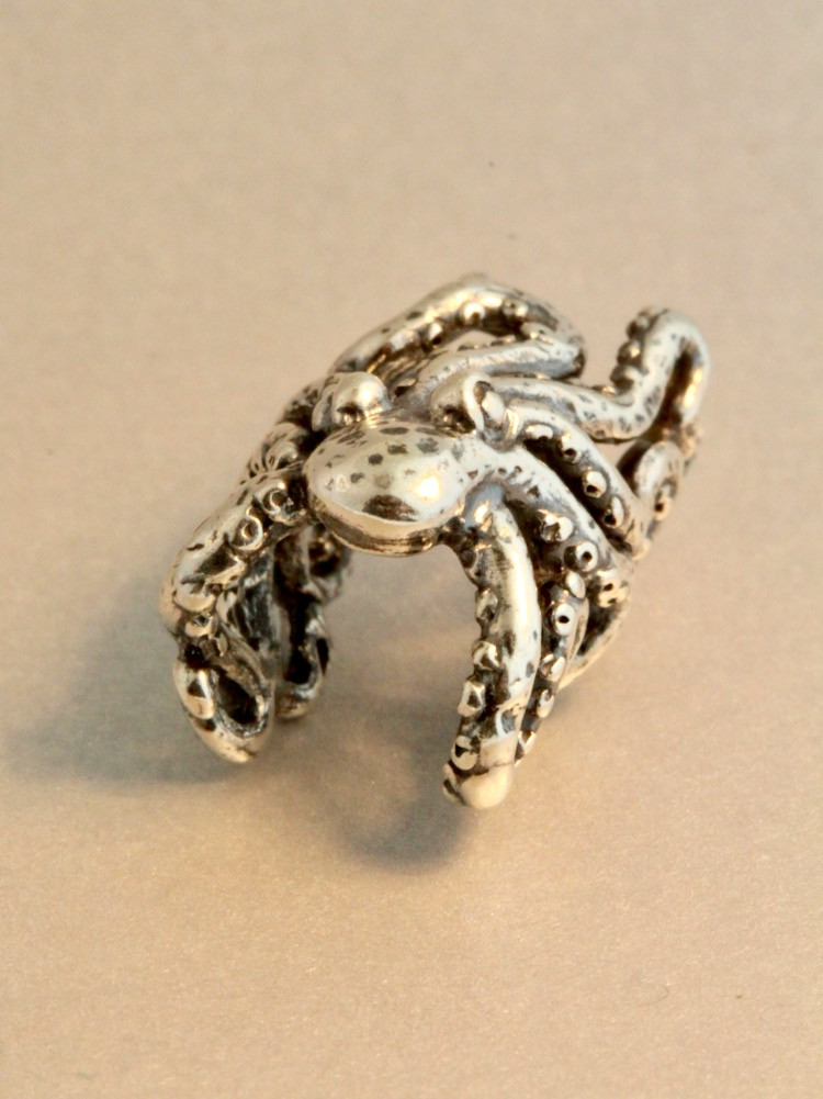 Octopus Ear Crest Cuff - Silver - Marty Magic Store