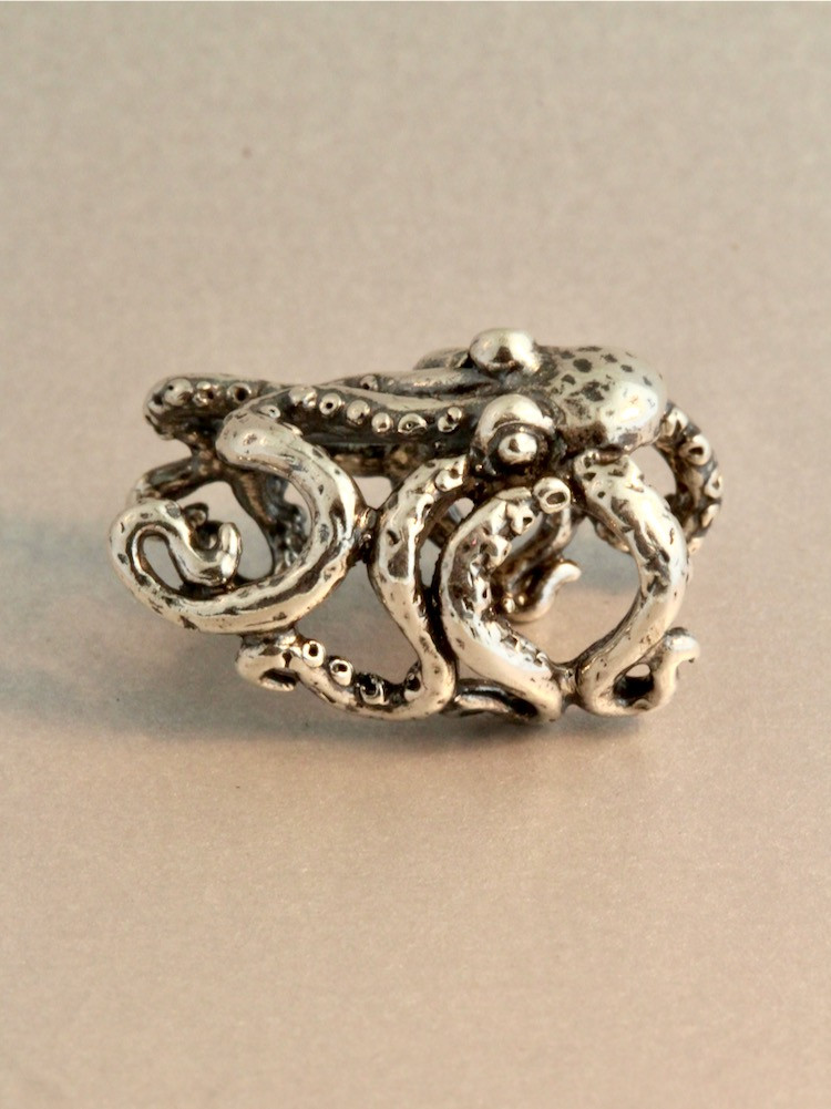 Octopus Ear Crest Cuff - Silver - Marty Magic Store