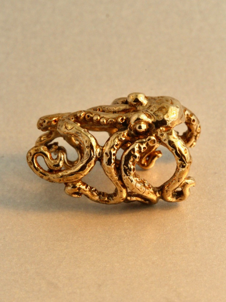 Octopus Ear Cuff Crest - Bronze - Marty Magic Store