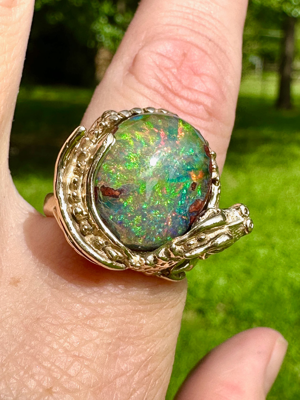 dragon breath opal ring