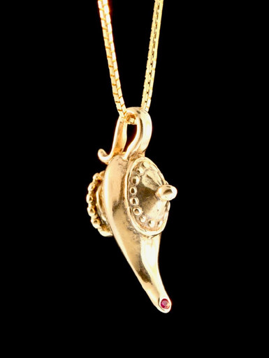 Magic Lamp Charm 14K Gold Jewelry