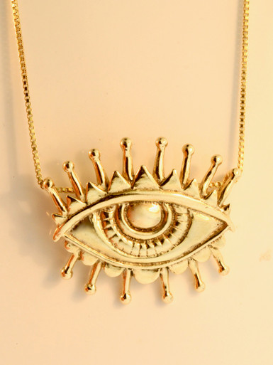 Evil Eye of Protection Pendant - 14K gold - Marty Magic Store
