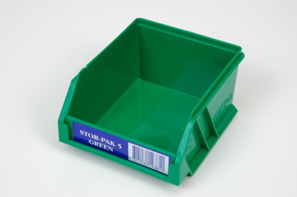 Stor-Pak Bin 5 Green Pack of 12 - Stor-Pak