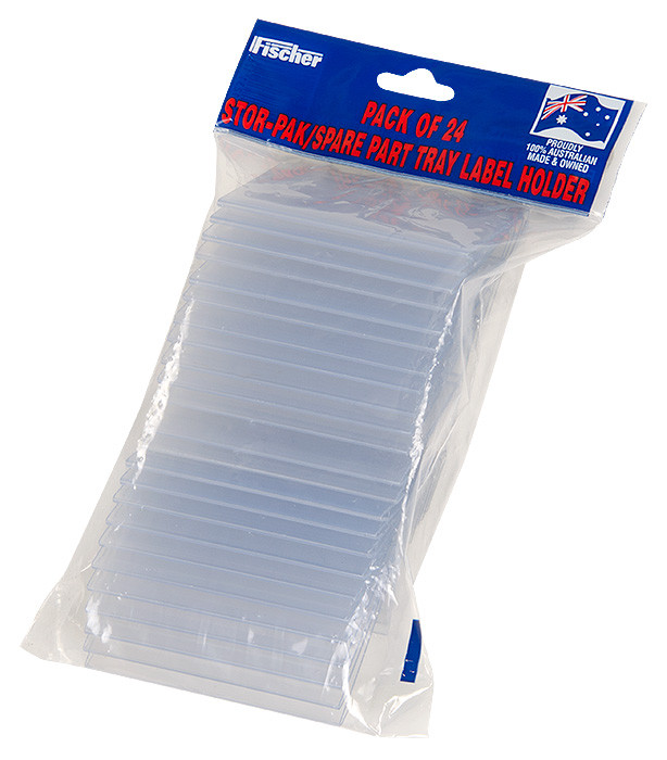 Plastic Label holder - Pack of 24 - Stor-Pak