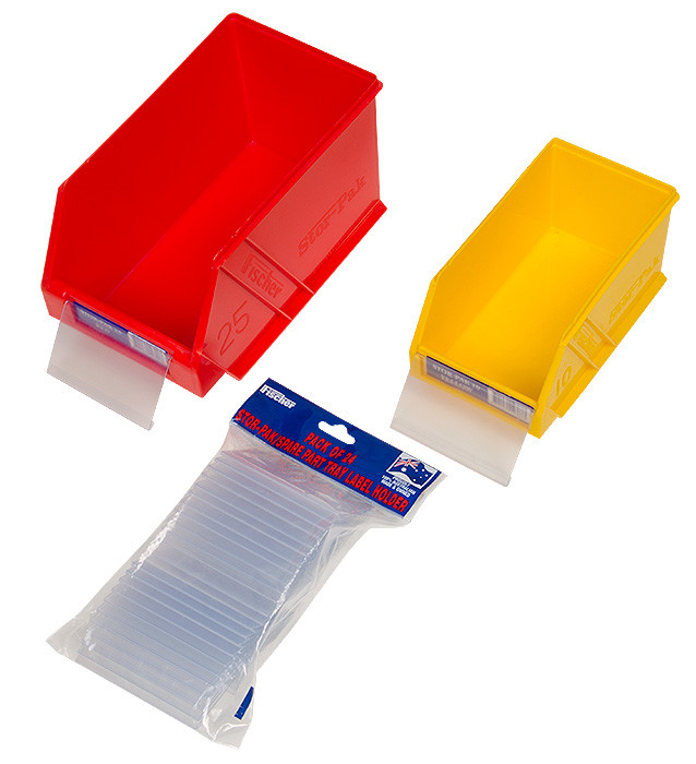 Plastic Label holder - Pack of 24 - Stor-Pak
