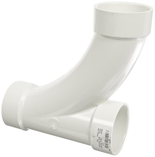 4 x 4 x 4 PVC DWV Combination Wye 1 8 Bend S x S x S The Drainage Source