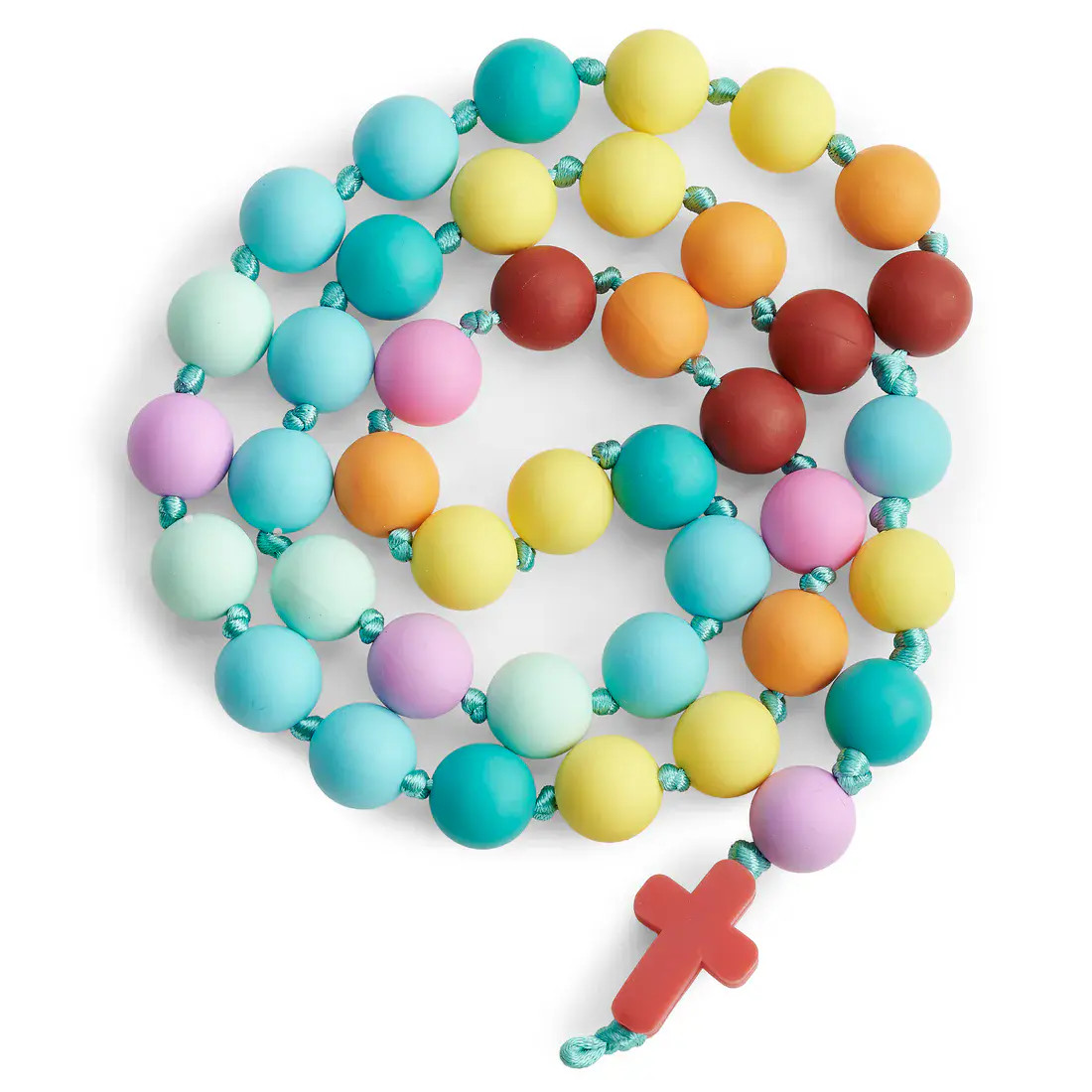 Blessed By God Silicone Rosary Necklace Teether - St. Jude Shop, Inc.