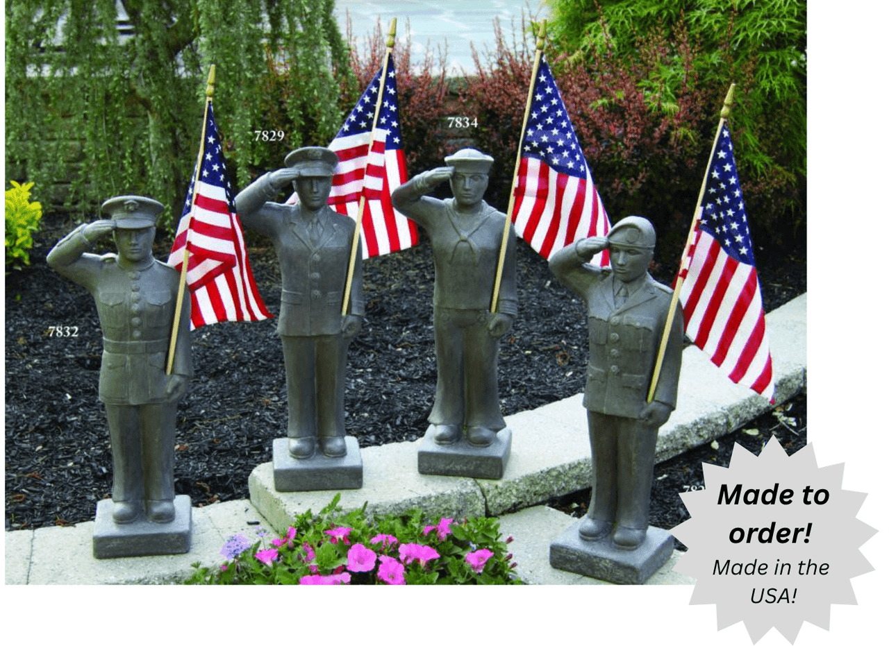 Cement Military Statues