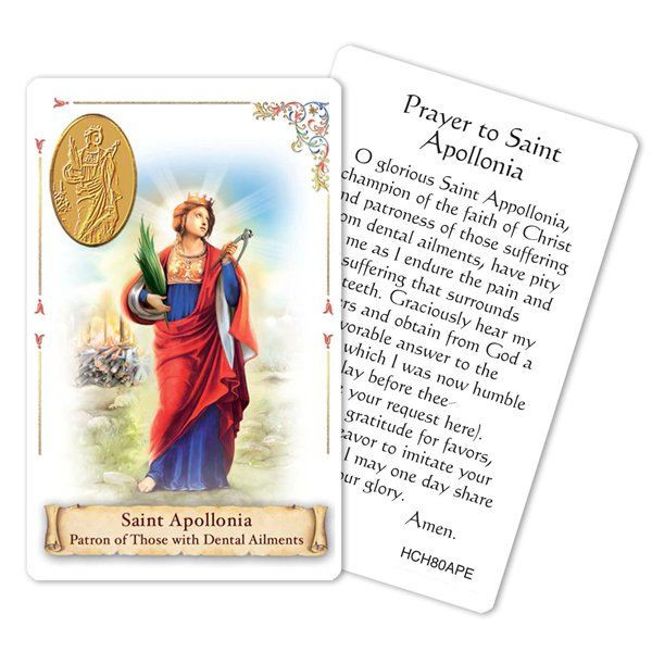 St. Apollonia Healing Prayer Card - St. Jude Shop, Inc.