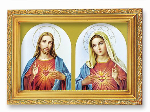 Sacred Heart Of Jesus And Immaculate Heart Of Mary Wallpaper