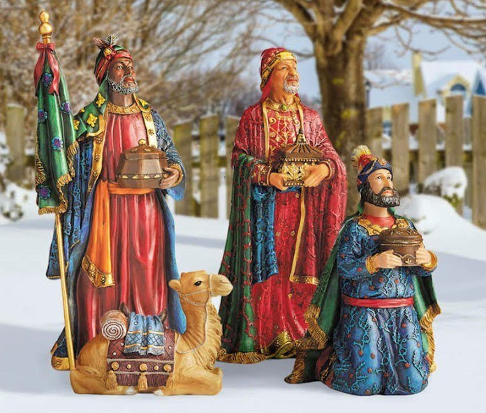 Three Kings and Camel Set - Majestic Nativity Scene