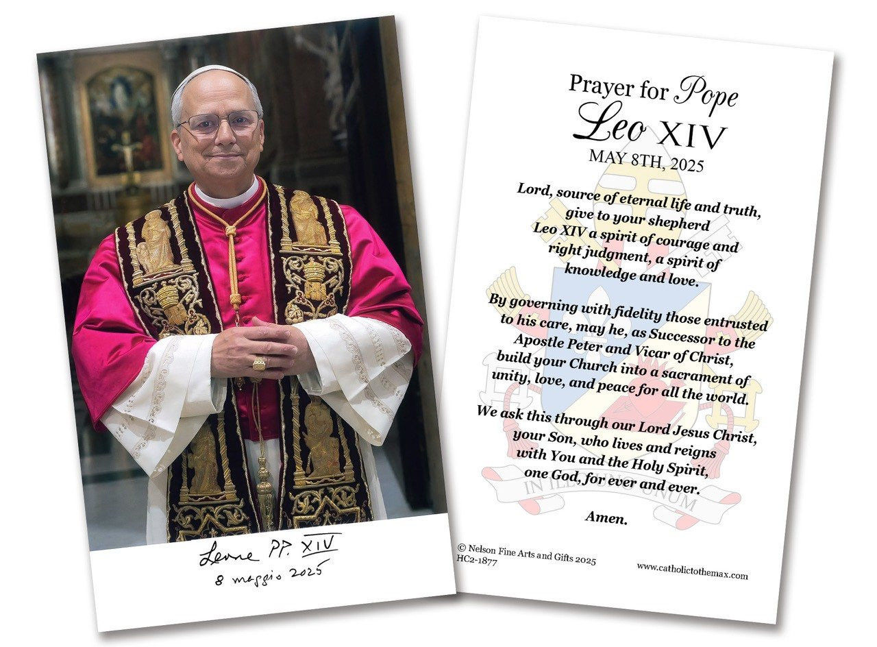 Official Vatican Holy Cards - Pope Leo XIV - Sold in Packets - St. Jude ...