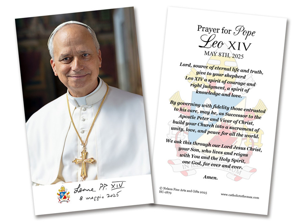 Official Formal Portrait Holy Cards - Pope Leo XIV - Sold in Packets ...