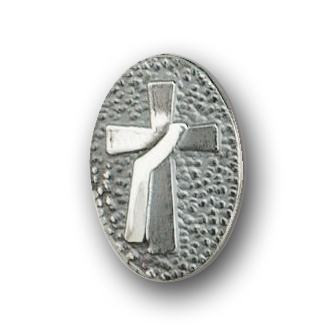 Deacon Cross Lapel Pin, Available in Silver or Gold - St. Jude Shop, Inc.