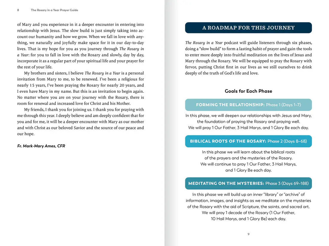 The Rosary in a Year Prayer Guide by Fr. Mark-Mary Ames CFR - St. Jude ...