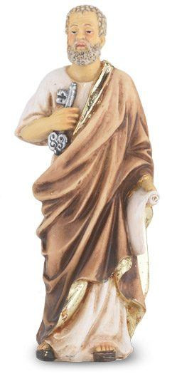 St. Peter Hand Painted Resin Statue - 4" - St. Jude Shop, Inc.