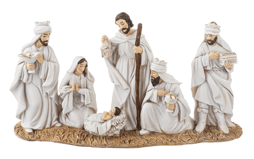 Ivory One Piece Nativity Figurine - St. Jude Shop, Inc.