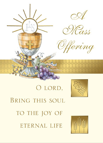 A Mass Offering Deceased Mass Cards - For Church Use Only - St. Jude ...