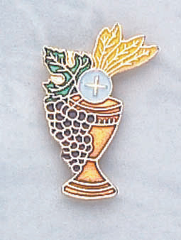 Gold Plated Enameled Chalice Lapel Pin - St. Jude Shop, Inc.