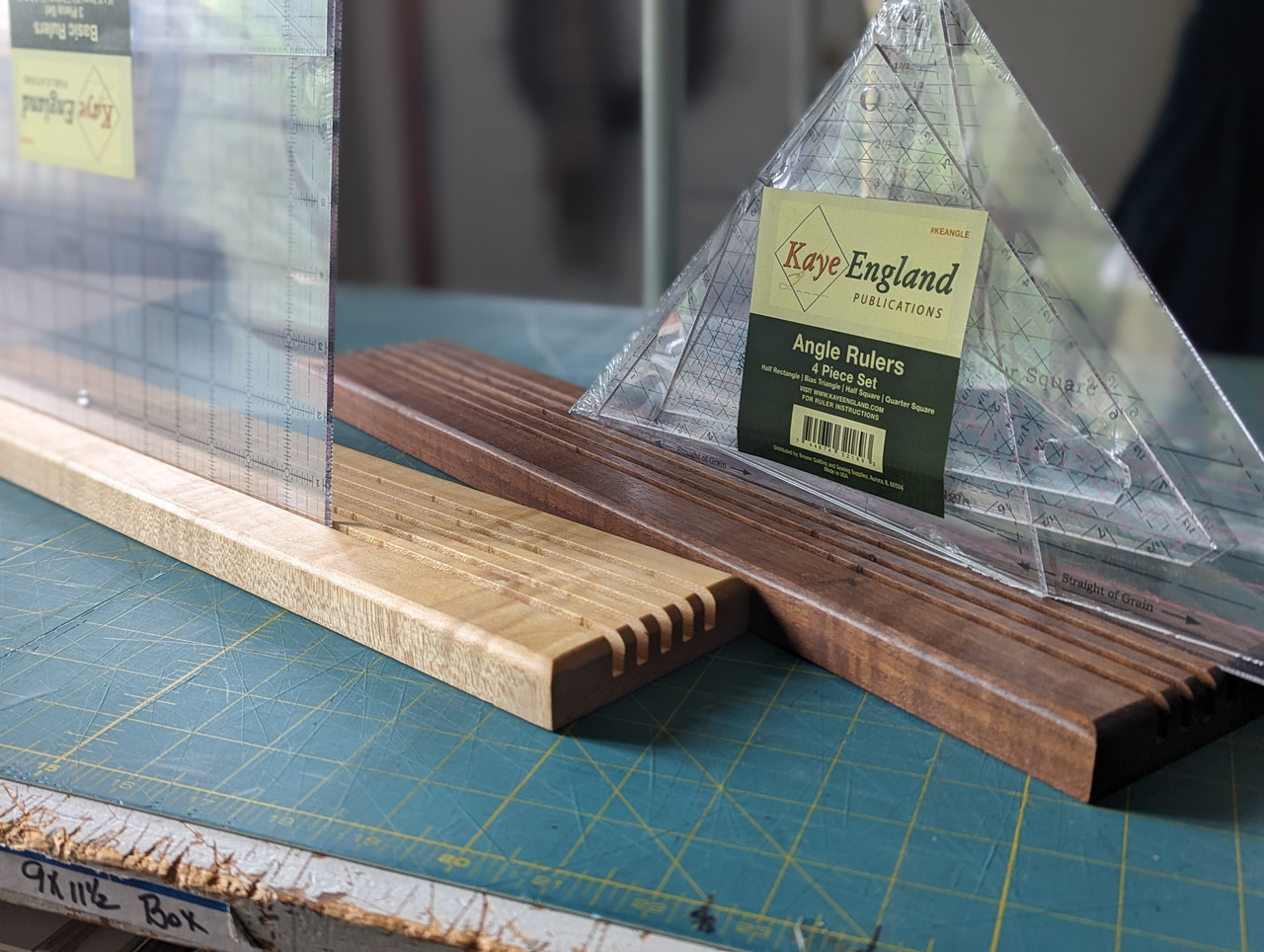 Hardwood Quilt Ruler Stand - Kaye England Publications