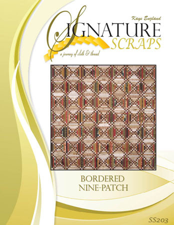 Signature Scraps - Bordered Nine-Patch - Kaye England Publications