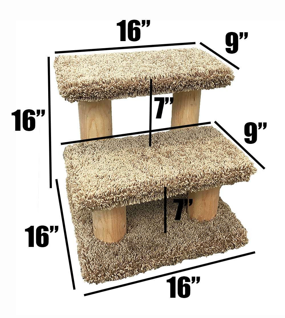 Solid Wood Pet Stairs for Cats – Safe Climbing & Easy Access