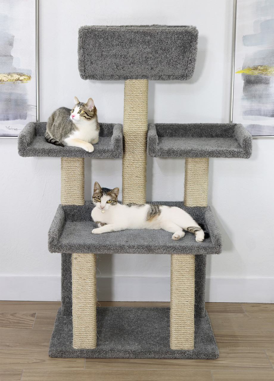 XXL Heavy Duty Cat Tree for Large Cats | Solid Wood Cat Tower