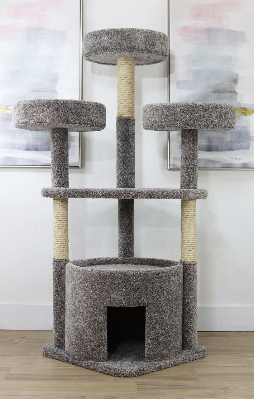 Maine Coon Cat Trees CT72S Heavy Duty Gothic Cat Tree, 72 Inch Sturdy