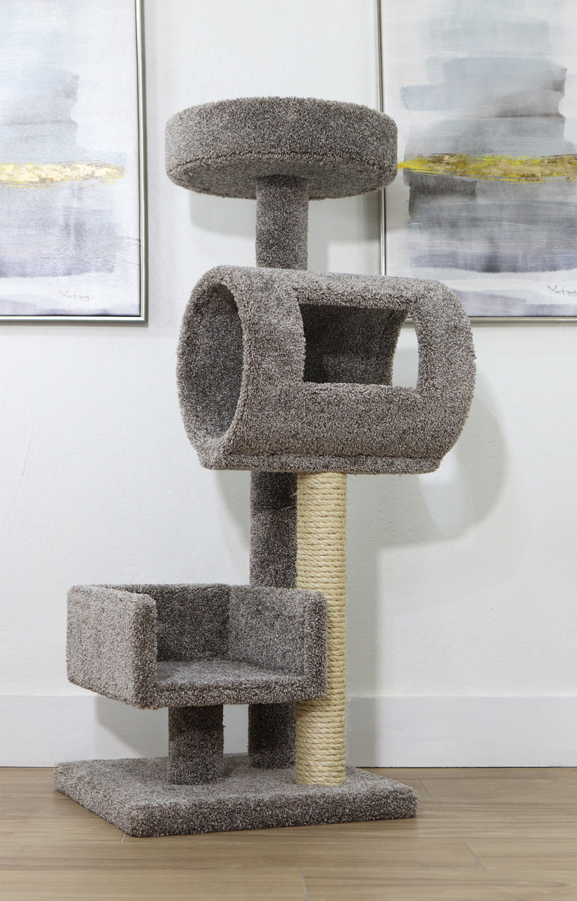 Cat Climber Tower with Tunnel | Compact Multi-Level Cat Tree