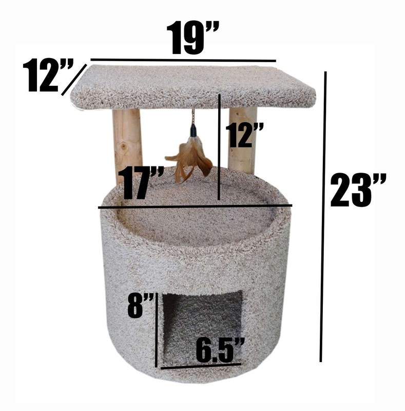 24" Premier Cat Sleeper — Solid Wood Elevated Cat Bed & Lounger
