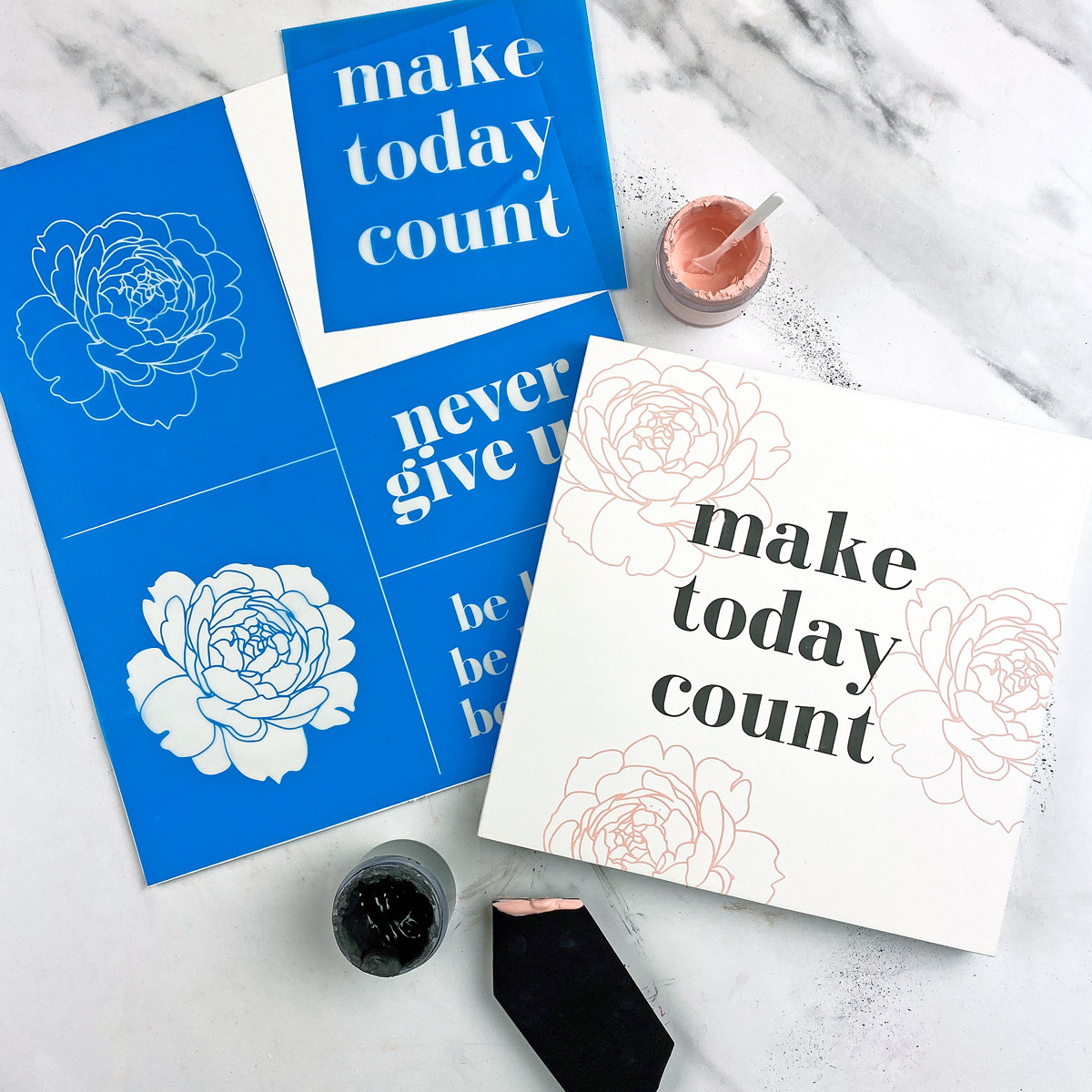 Teresa Collins Make Today Count Free SVG | Ikonart Stencil