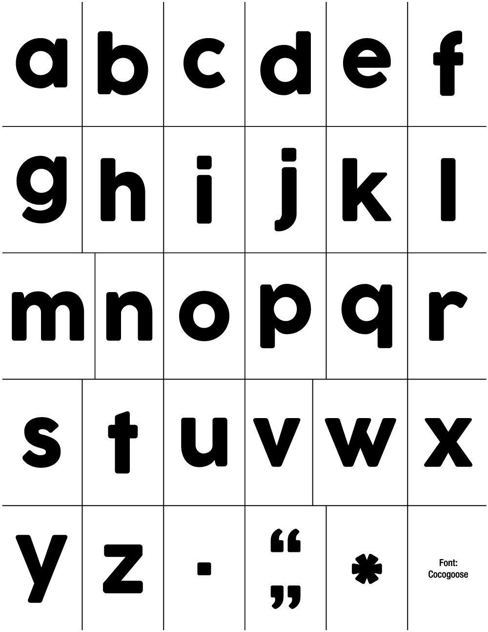 Font Sheets for Stencils - Free Artwork for Ikonart