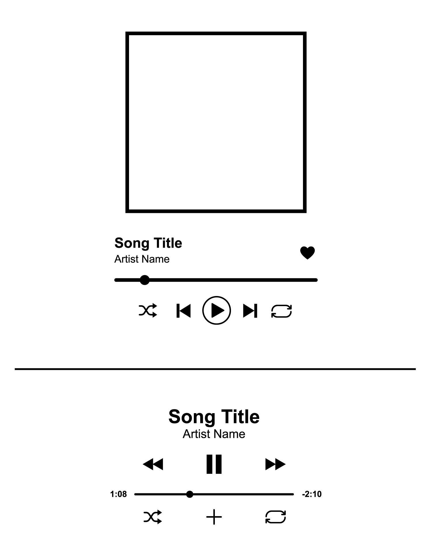 Spotify Song Icons SVG | Ikonart Stencil