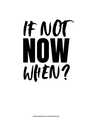 If Not Now When SVG | Ikonart Stencil
