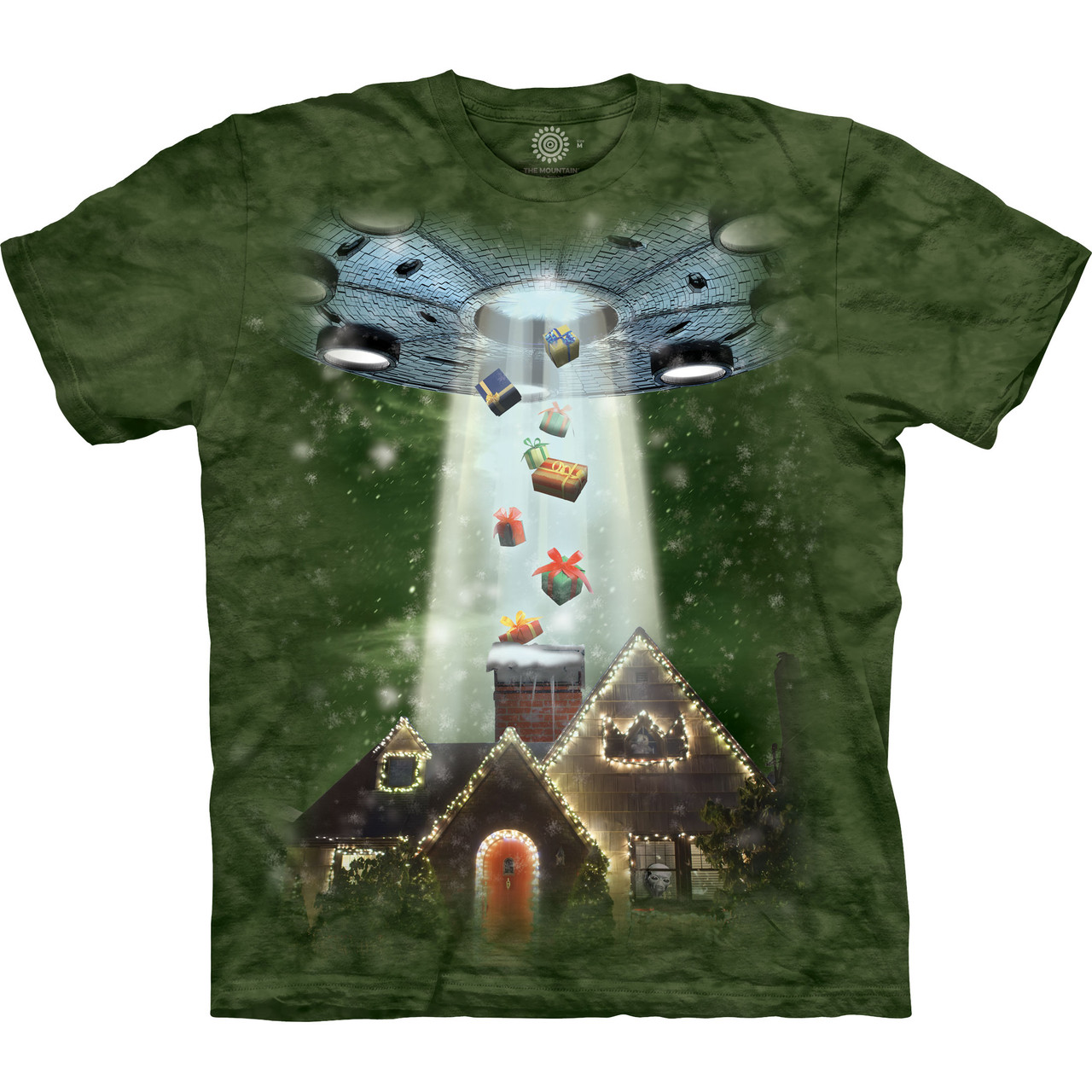 Aliens Stole Christmas Classic Cotton T-Shirt | The Mountain Shirts