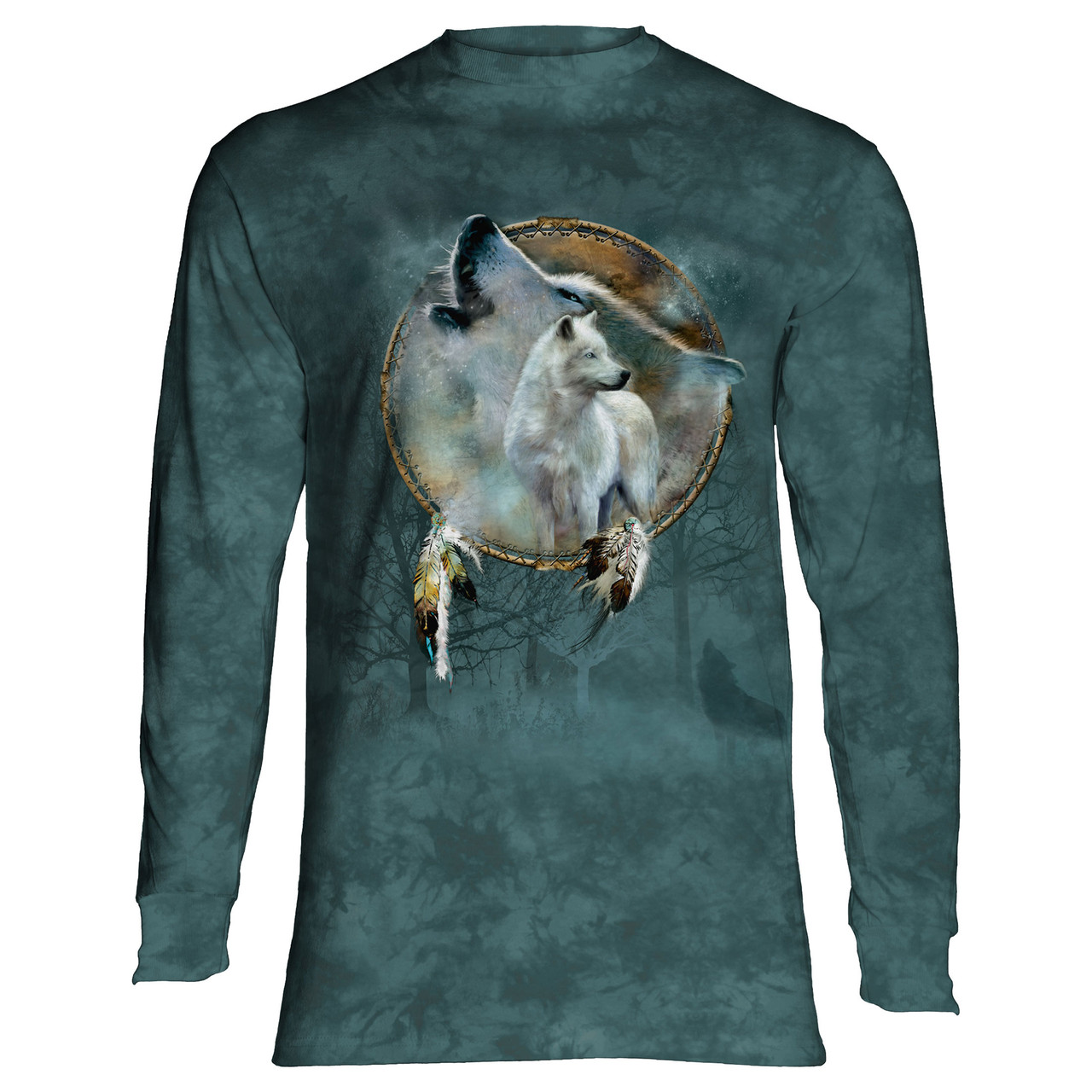 Howling Wolf Shield Classic Cotton T-Shirt | The Mountain Shirts