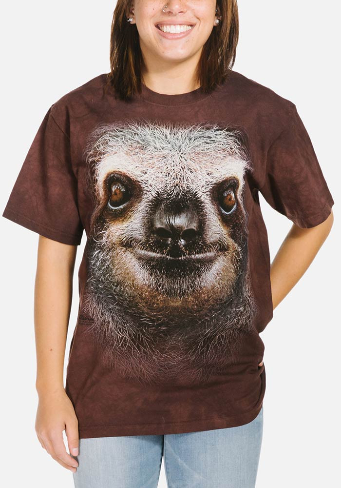 Sloth Face Classic Cotton T-Shirt Tee