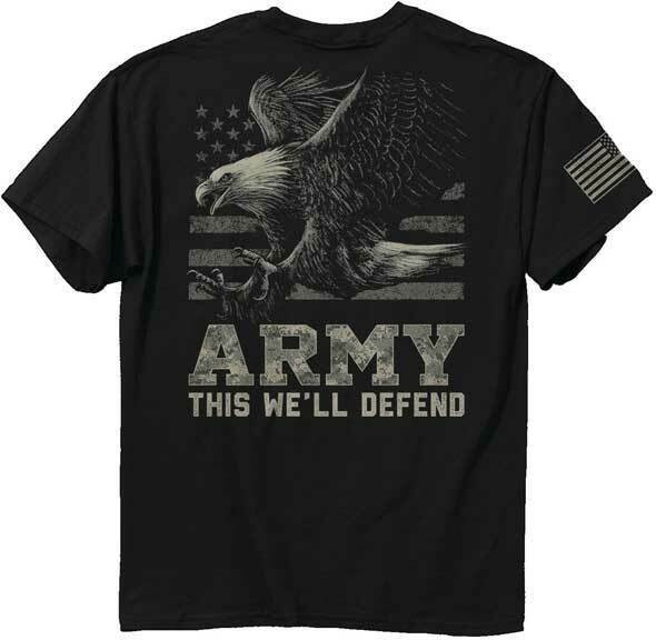 United States of America Army This We'll Defend Eagle Flag USA T Shirt ...