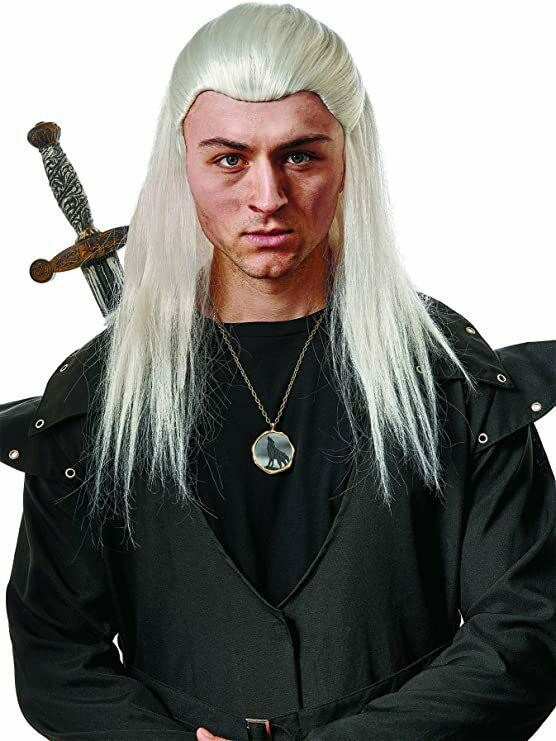 Costume Culture Medieval Lord Knight Witcher Wig Mens Halloween Costume ...