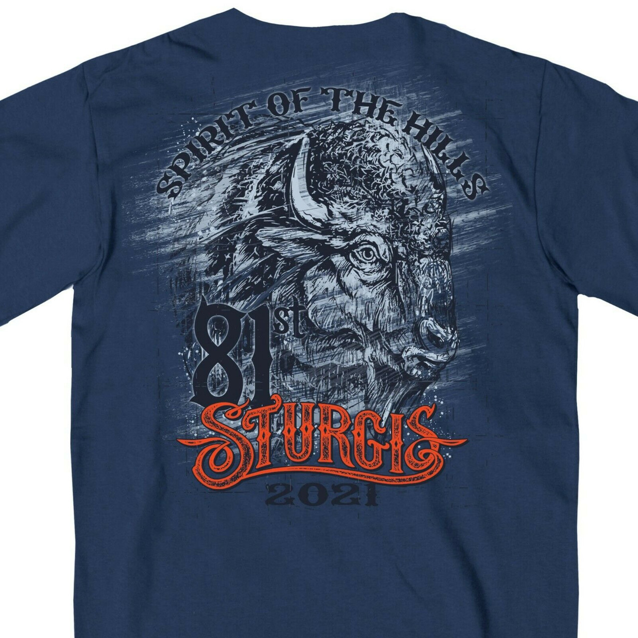 Sturgis Black Hills 2021 Motorcycle Rally Wild Buffalo Biker T Shirt ...