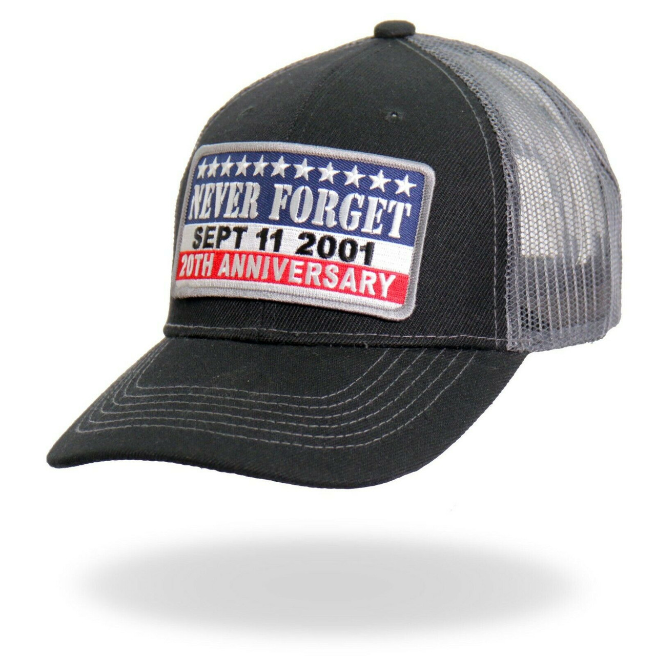 Never Forget 9-11 2001 20th Anniversary World Trade Center Trucker Hat ...