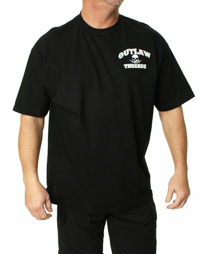 Outlaw Threadz Live to Ride Motorcycle Engine Wings Biker FTW T Shirt ...