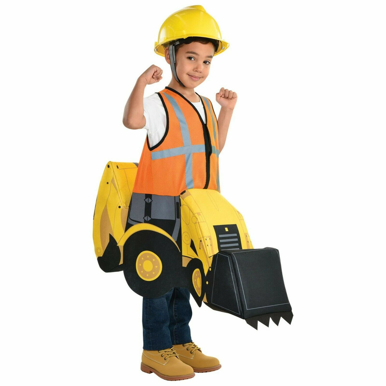 Amscan Digger Ride-On Excavator Construction Childrens Halloween ...