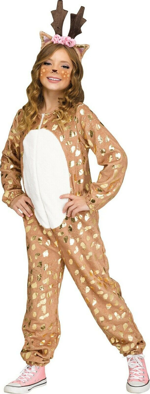 Fun World Darling Deer Wildlife Antlers Fawn Cosplay Halloween Costume ...