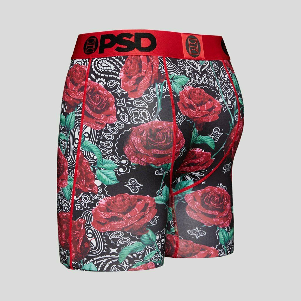 PSD Bandana Roses Western Floral Boxers Briefs Mens Athletic Underwear ...